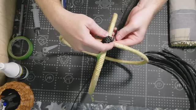 Лукошко из бумажной лозы (Белорусская корзинка)