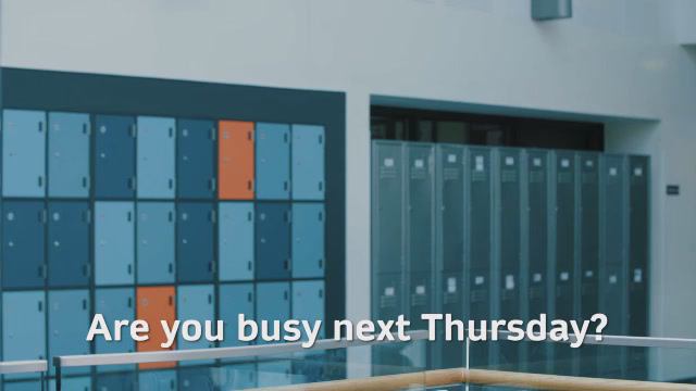 Go Getter 2. 8.4 Communication. Are you busy next Thursday?