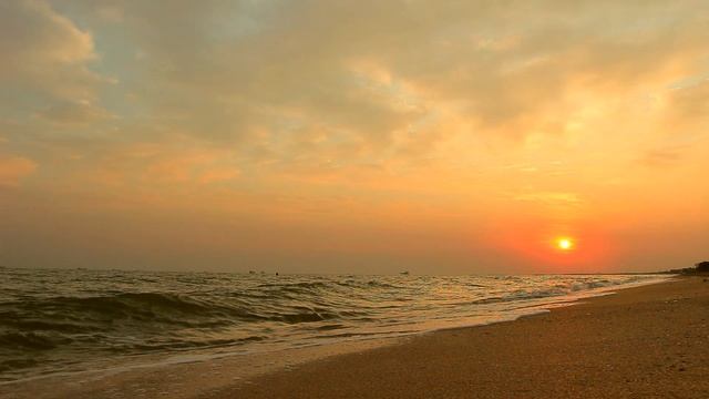 Успокаивающие звуки моря ~ Рассвет на море ~ Морской прибой ~ Шум волн ~ Азовское море