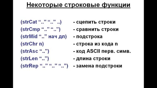 Язык программирования Lisp №19. Обработка ошибок. Строки. Файлы.