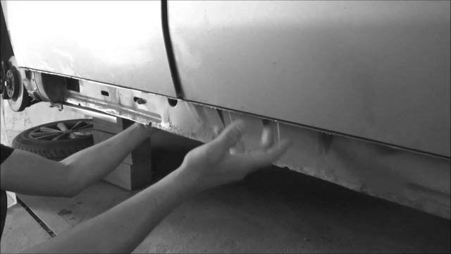 ремонт порогов и задних арок в пежо 806. продолжение.