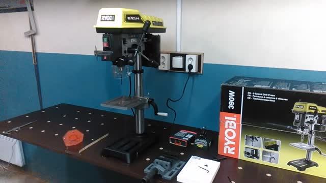 Сверлильный станок Ryobi RDP102L. Ryobi rdp102l drilling machine. Обзор Сверлильного станка Ryobi RD