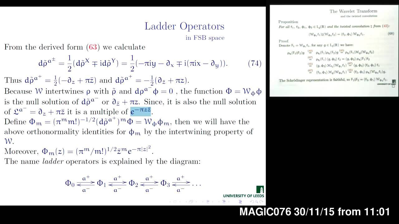 The Heisenberg group: Lecture 8