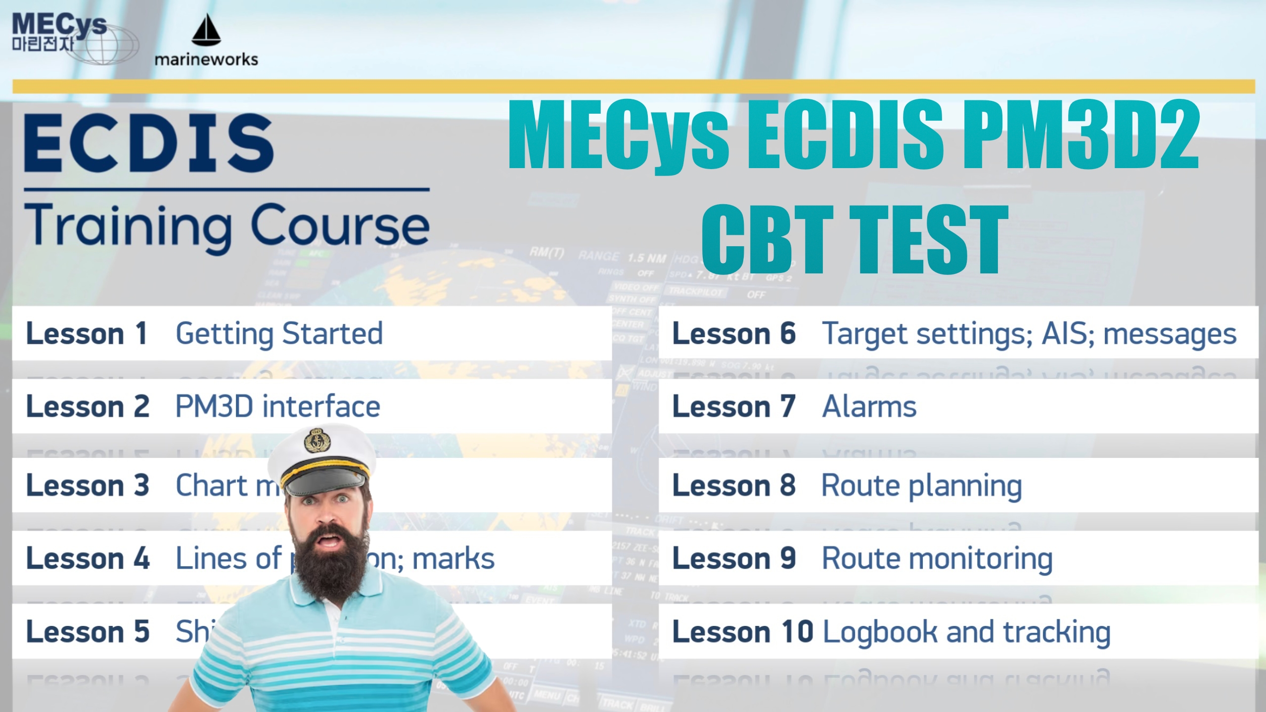 100% - MECys ECDIS PM3D2 CBT, прохожу тест