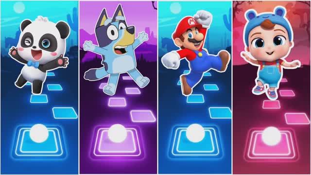 Baby Bus ✅️ Bluey ✅️ Super Mario Bros ✅️ Little Angel Friends - Кто победит?.mp4