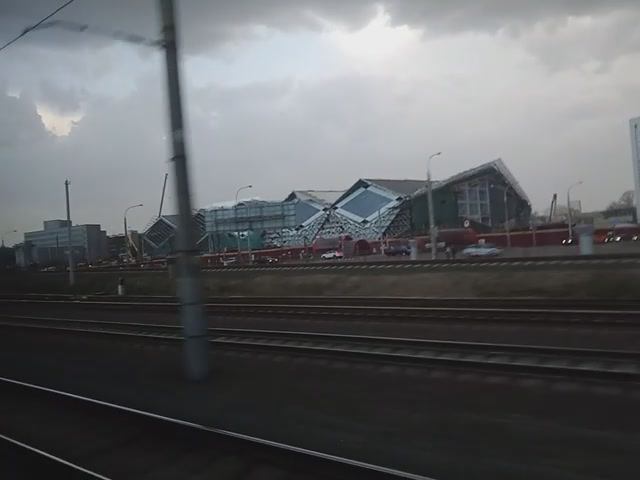 Минск-Северный из окна поезда городских линий 02.04.2024 г.