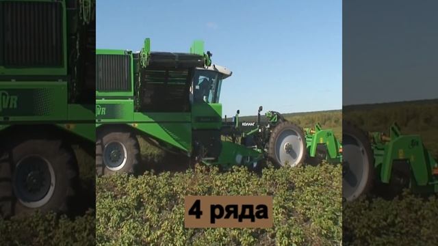 Самоходная картофелеуборочная машина (4 ряда) производимая в России, завод Колнаг видео.mp4