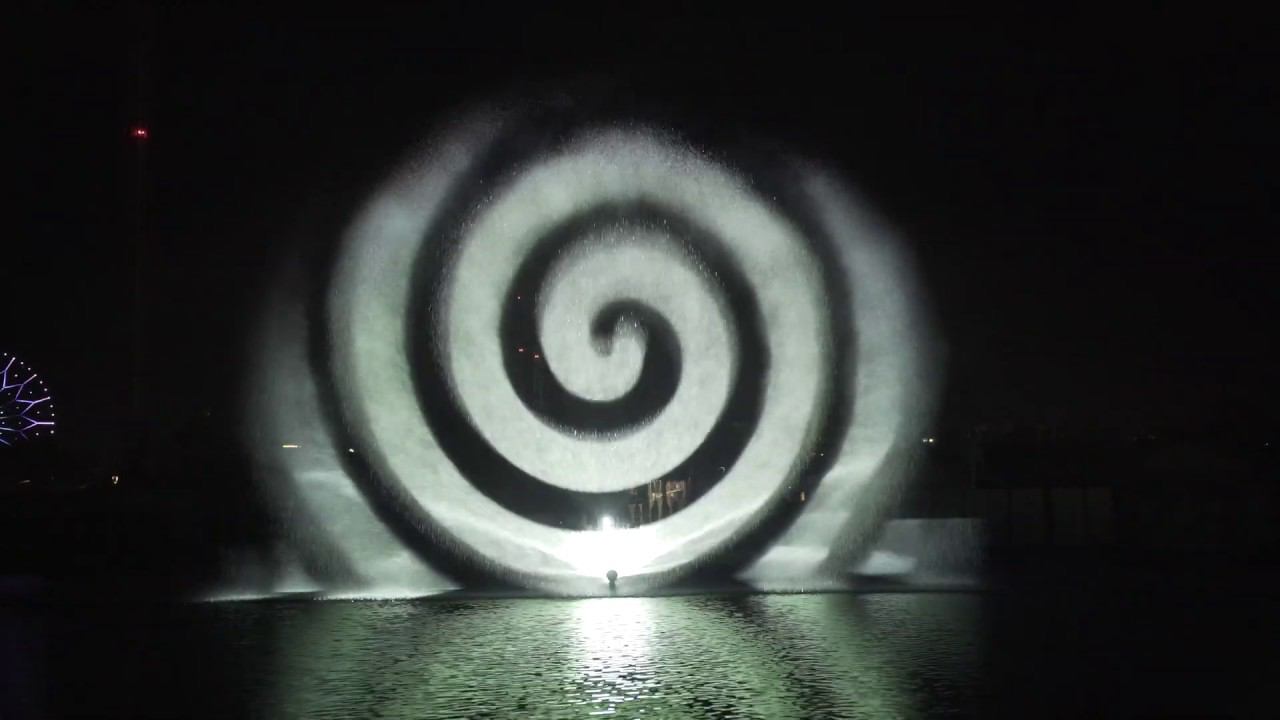 Водный веерный экран 20*10м.