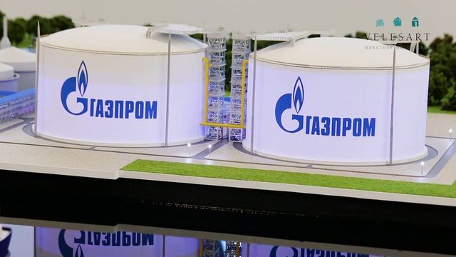 Изготовление промышленного макета завода СПГ для Газового форума | Макетная мастерская «VELESART»