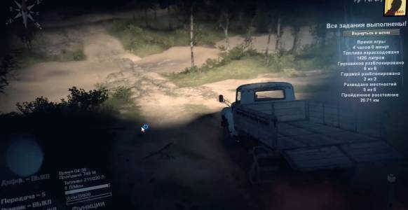 Spintires карта побережье заготовка дров..mp4