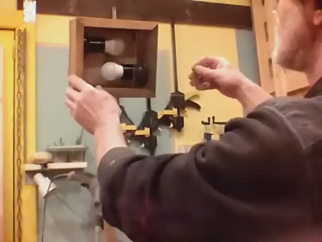 Простой переносной прожектор своими руками .