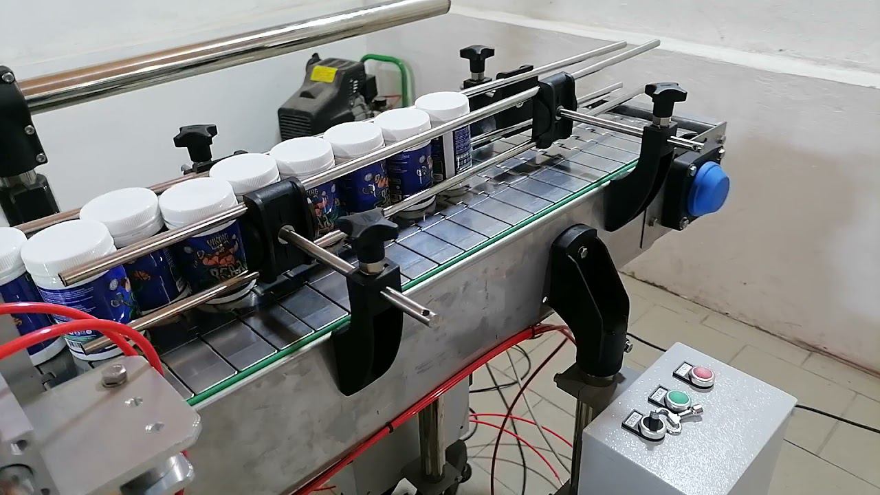 Этикетировочная машина для наклейки этикетки на банку - EtiKon. ru