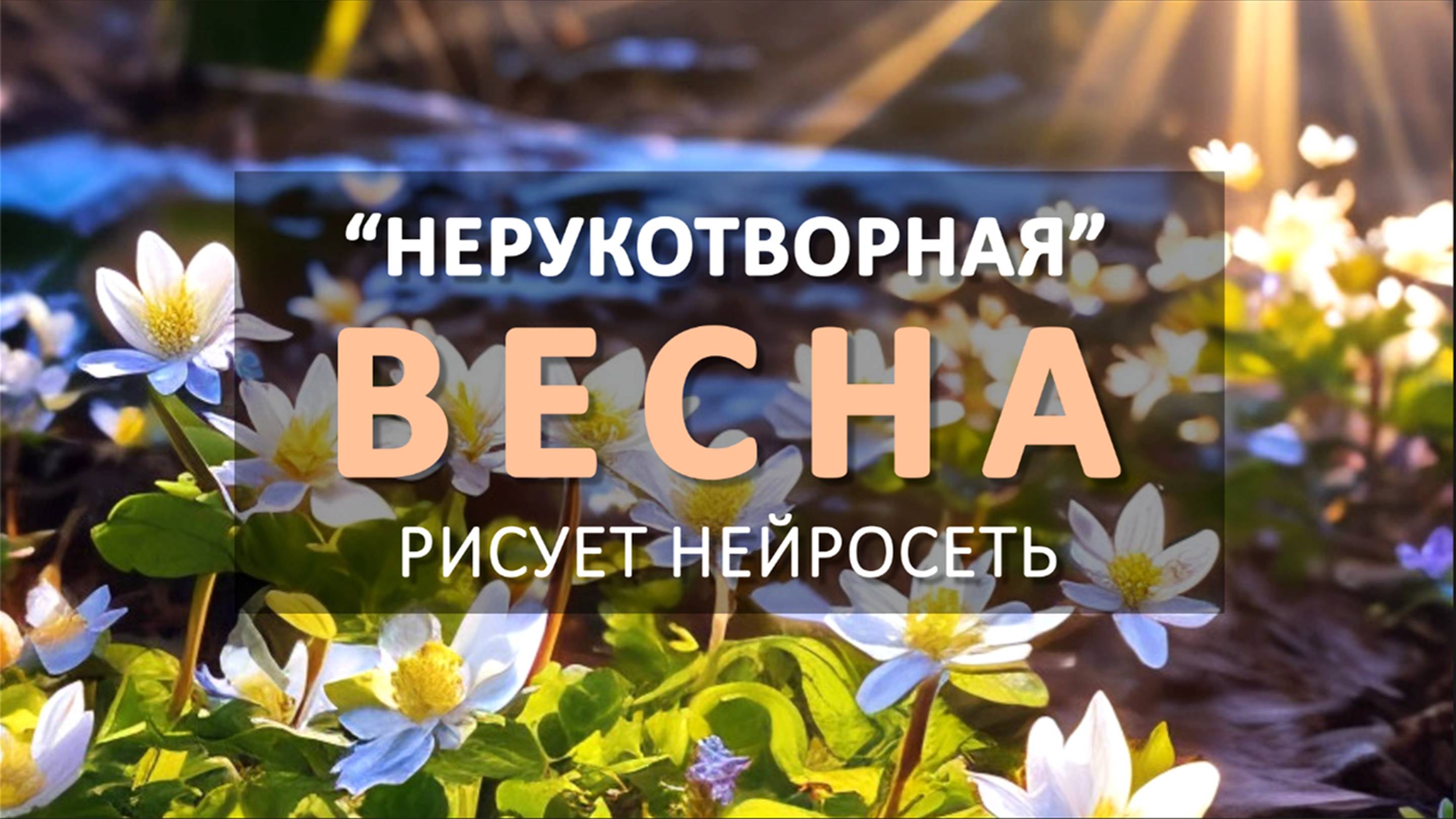 Нерукотворная весна. Рисует Нейросеть.