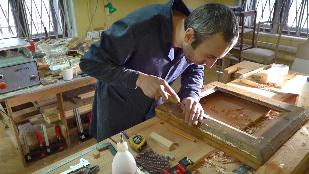 Новое оборудование в реставрационных мастерских Павловска