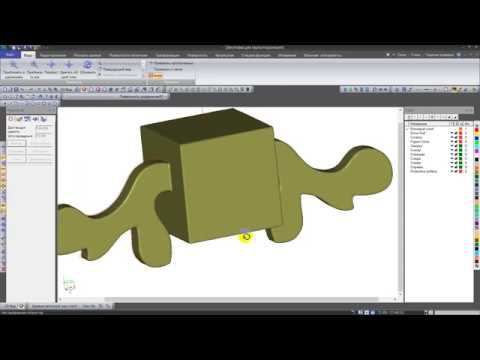 SurfMill 8 . 3D Sculptor .Объединение сетки