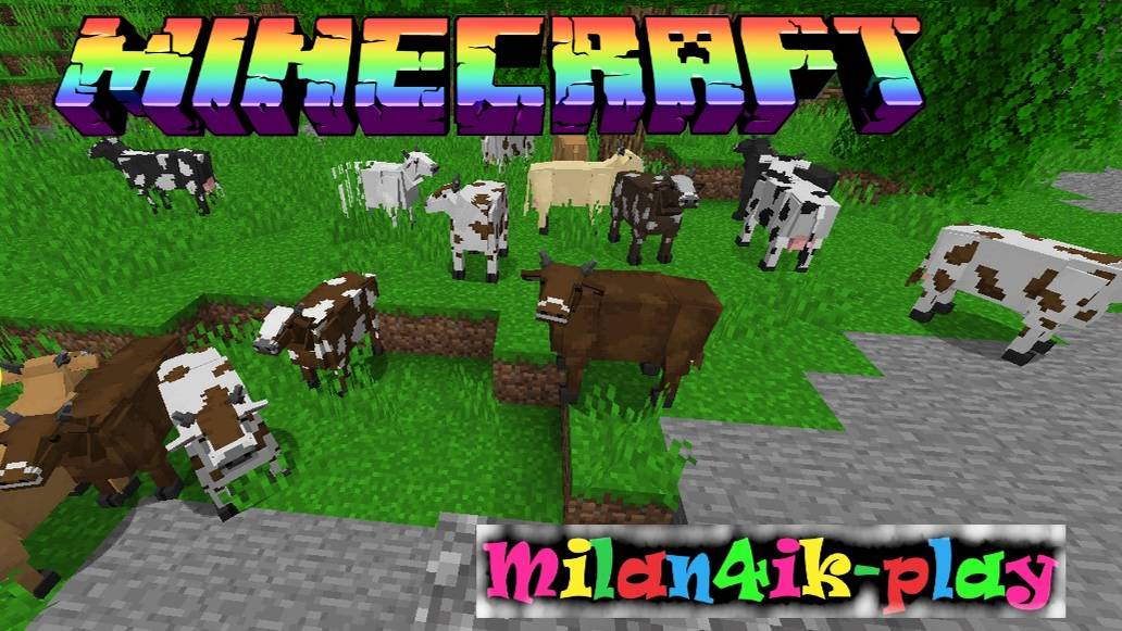 Майнкрафт. Строим ферму и завели мнооого животных.