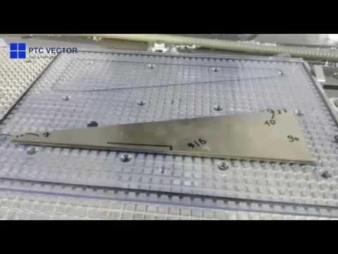 Обработка титанового «Крыла» на полимерном мате