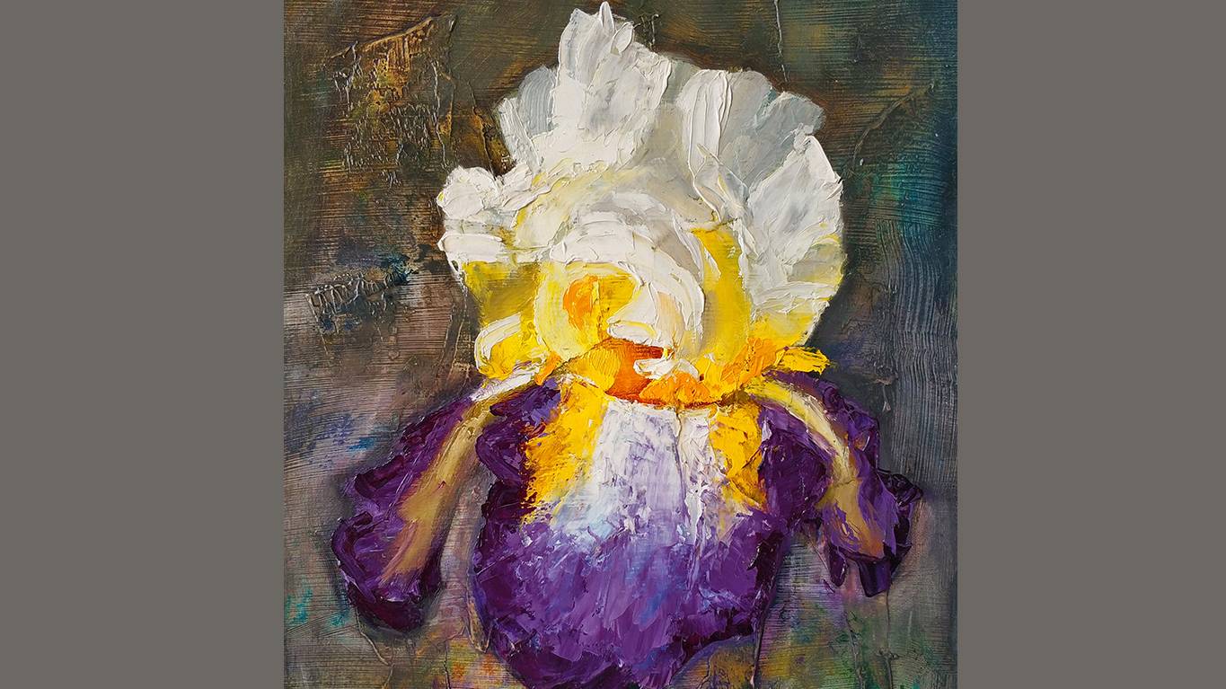 Картина маслом Ирис