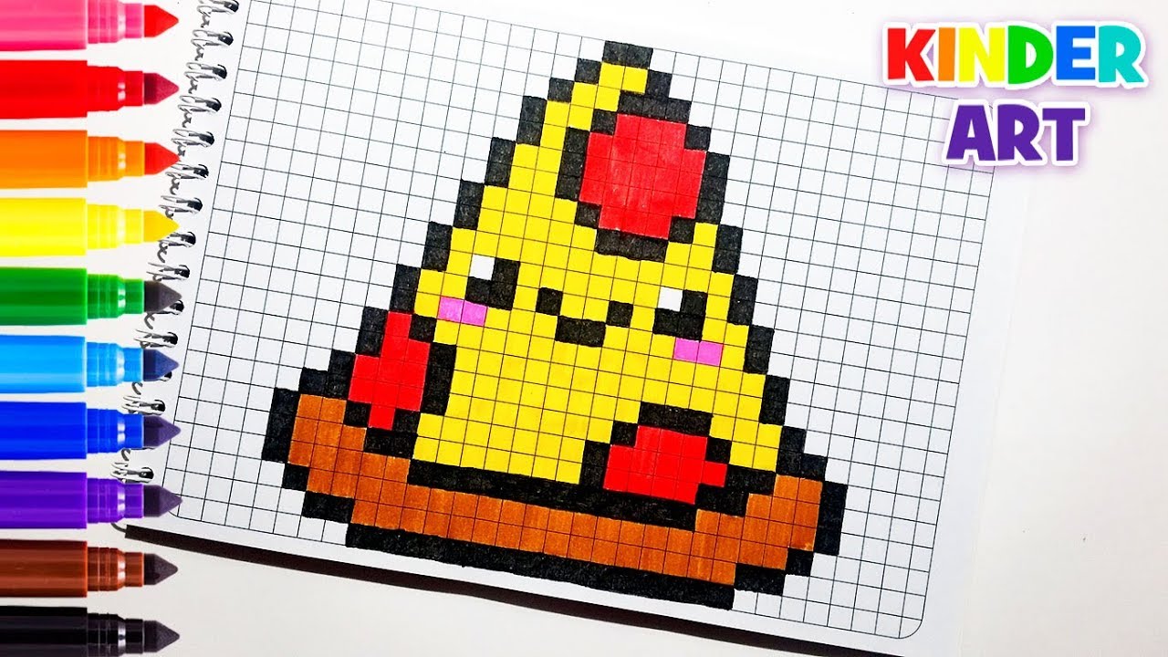 Пицца - Рисунок по клеточкам