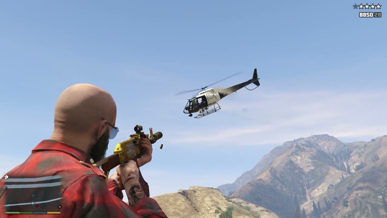 Зарабатываю 5 звёзд в Grand Theft Auto V
