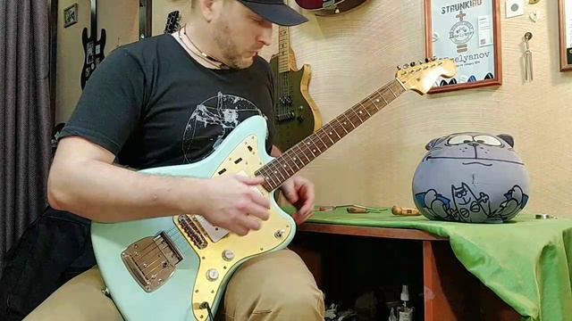 Fender Squier Jazzmaster отстройка после пересборки