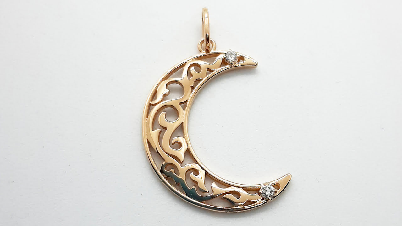 Подвеска в виде месяца