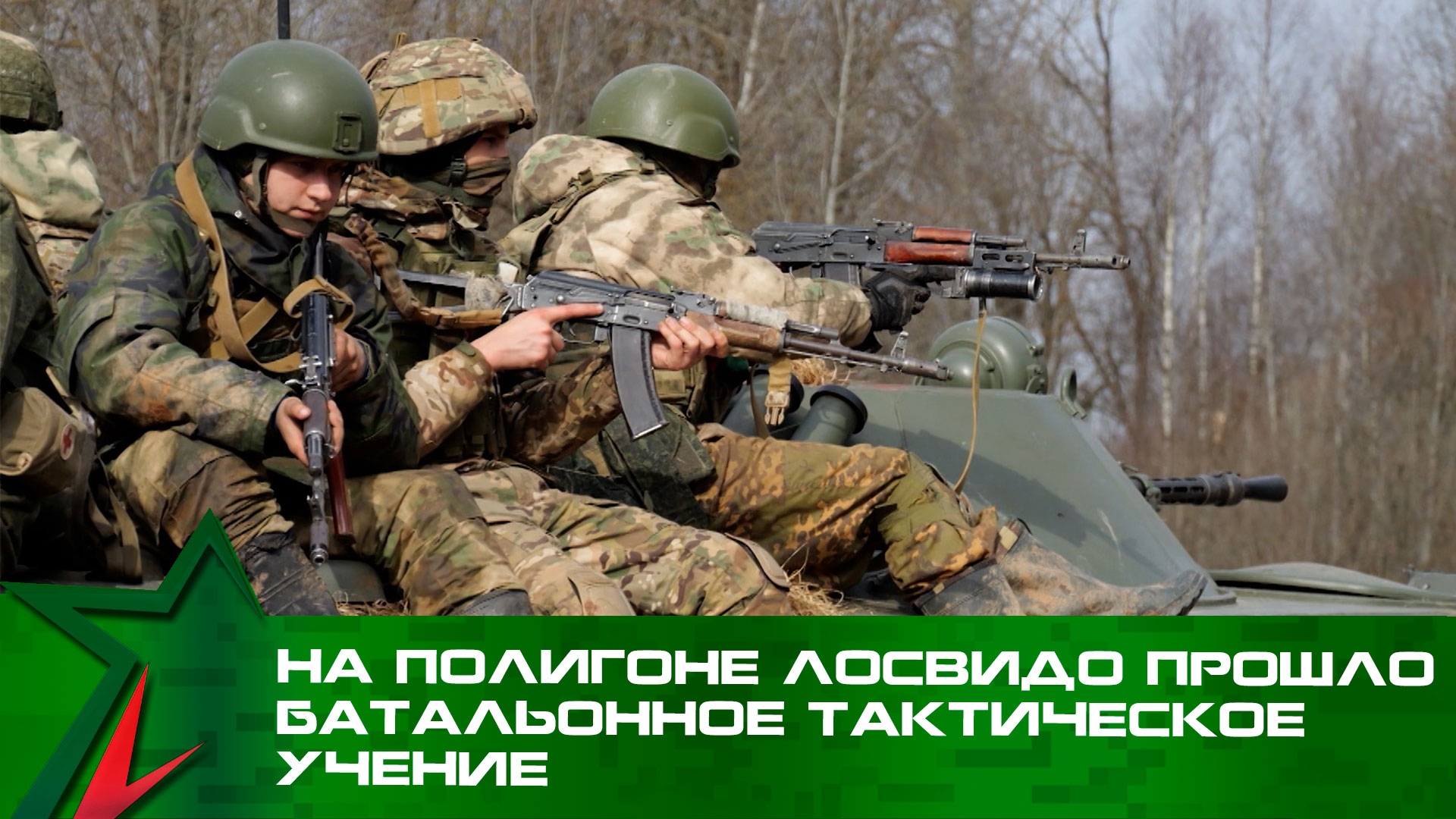 На полигоне Лосвидо прошло батальонное тактическое учение