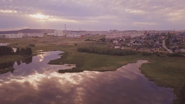 Нижний Тагил. Муринский пруд. Закат.