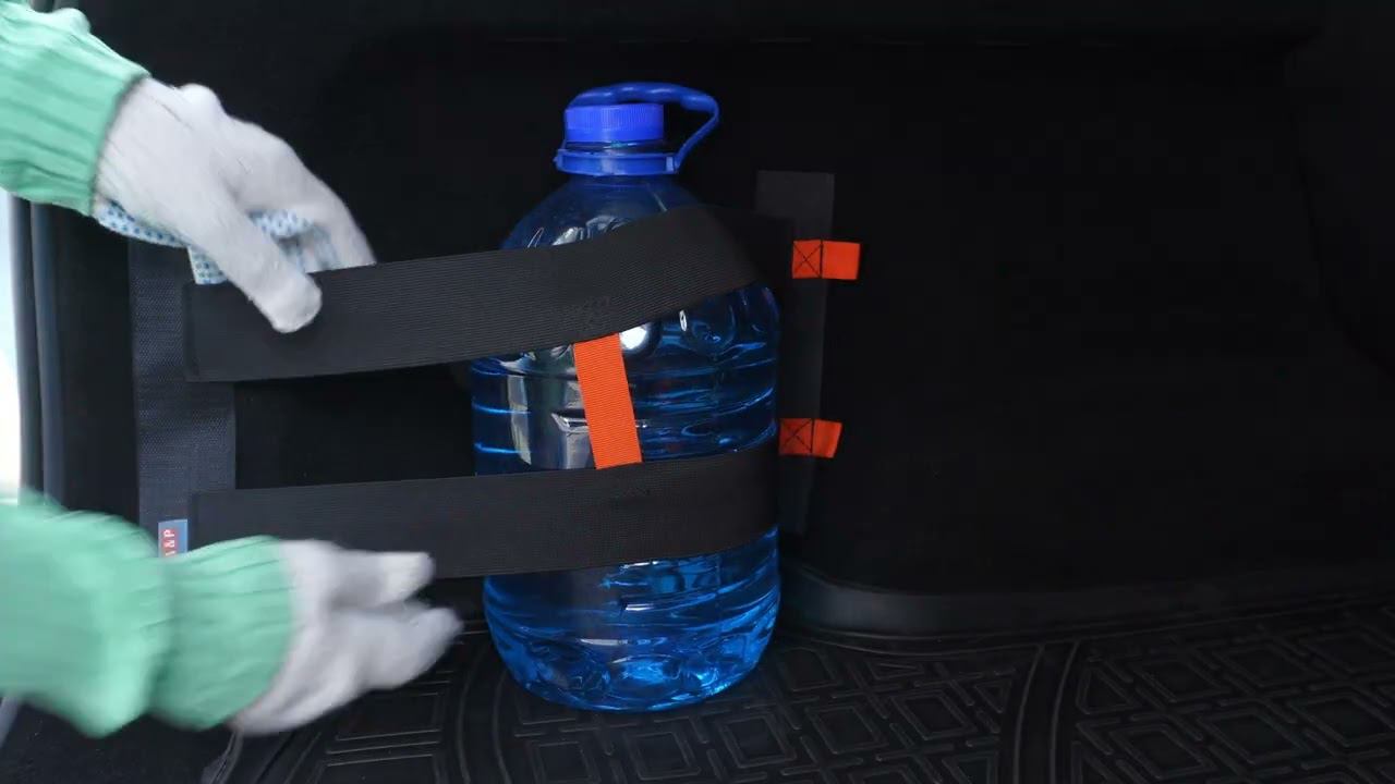 Багажный ремень "Вертикаль" для крепления вещей в автомобиле, цвет черный. Промо-ролик.