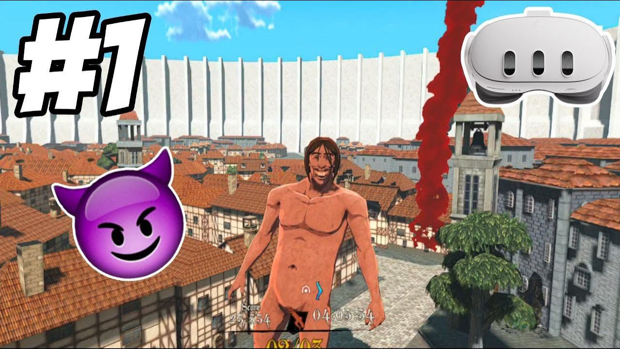 ЛЮТАЯ игра и ДЕМОНические титаны!!! №1 | Attack on Titan VR: Unbreakable | Quest 3