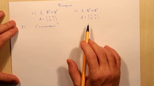 Симметрические операторы. Вопросы