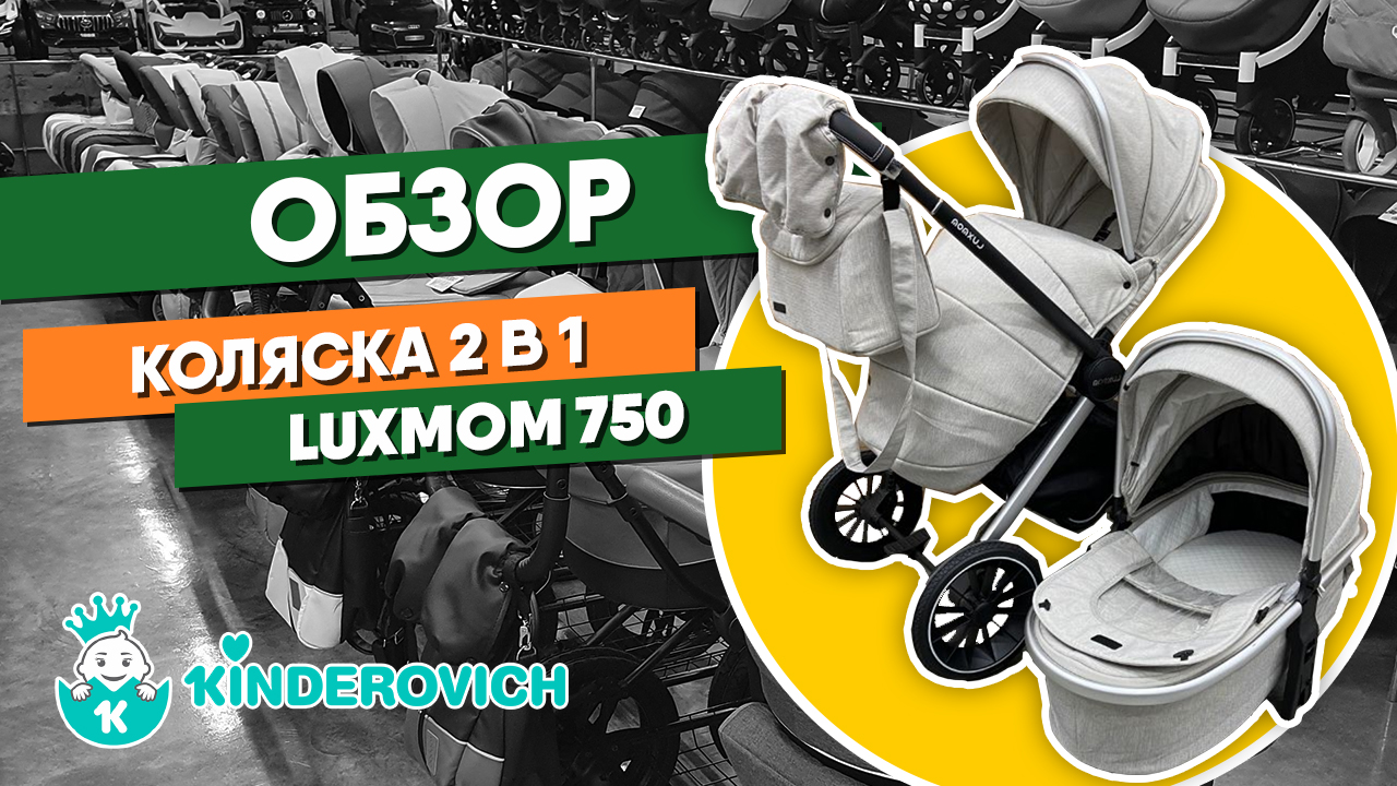 Обзор коляски 2 в 1 Luxmom 750