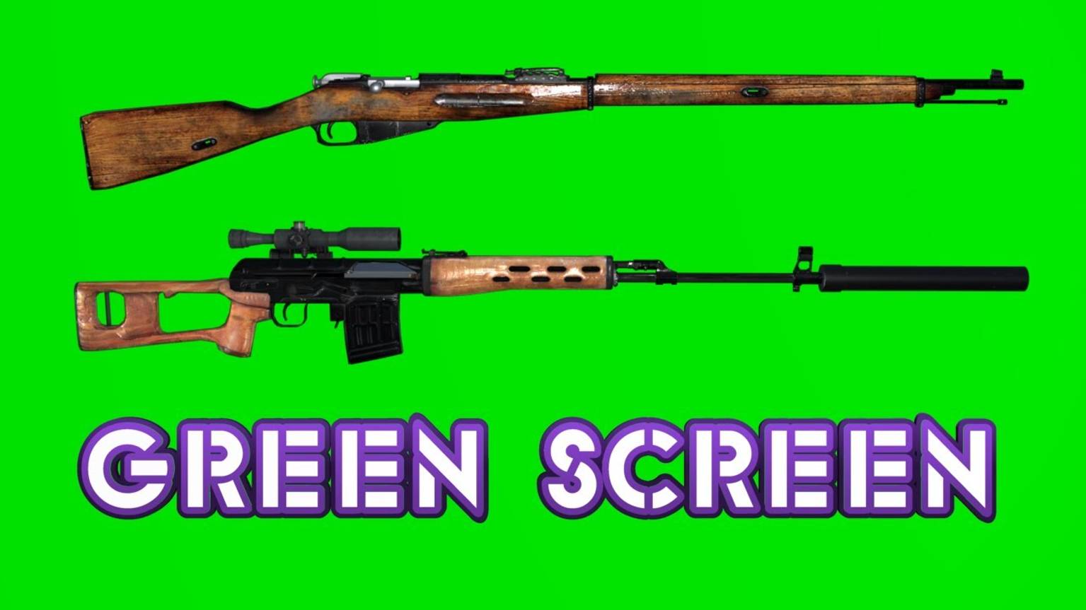 Stalker Online Green Screen - Винтовки (Rifles) СВД/ВСС/WA2000/AWP