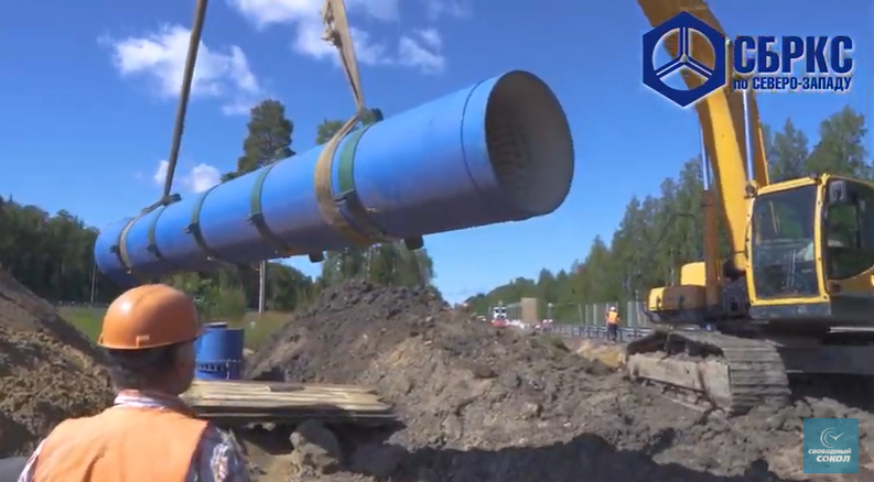 Строительство водовода из труб ВЧШГ Ду 700 мм вдоль Левашовского шоссе до Горской ПВНС