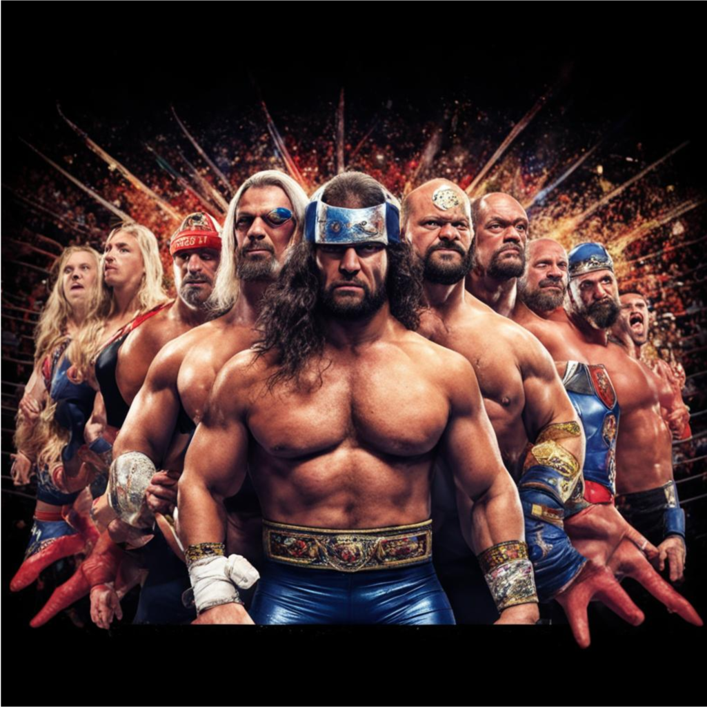 Титаны рестлинга в Королевской Битве. Все легенды в одном матче. WWE 2K24.