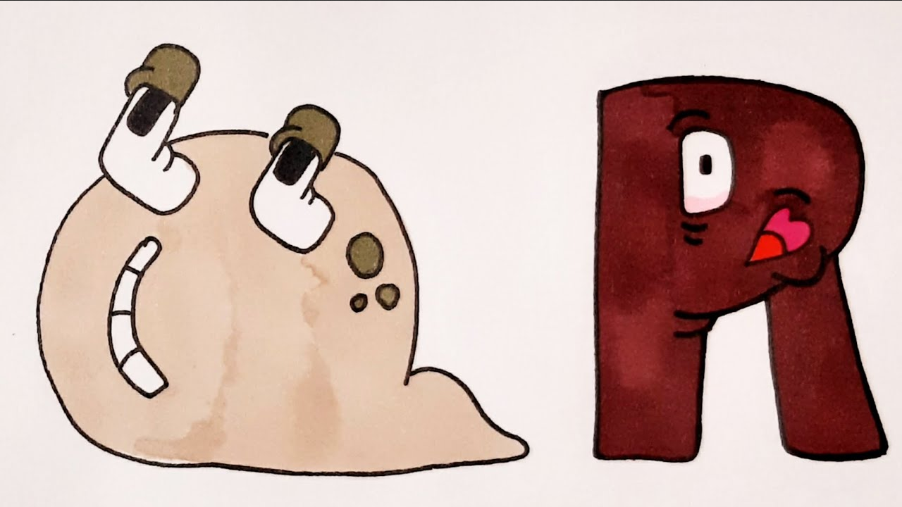 АЛФАВИТ ЛОР РИСУЕМ БУКВЫ Q и R_ALPHABET ENT DRAW Q and R