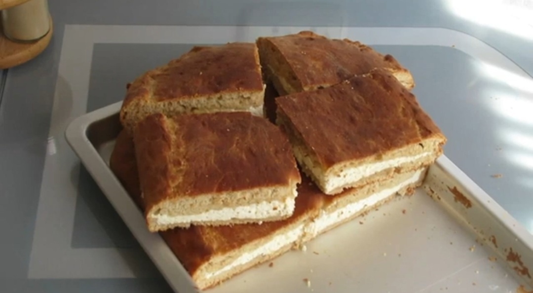 Творожный пирог  запеканка с домашним творогом.