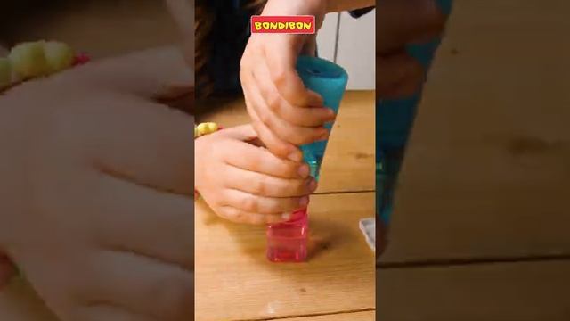 Пистолет для мыльных пузырей Bondibon ФОТОАППАРАТ-КОШКА, со светом и звуком, автоматический