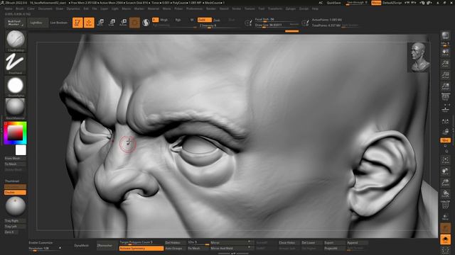 46_Усовершенствование лица 2 для создания #3d_персонажей