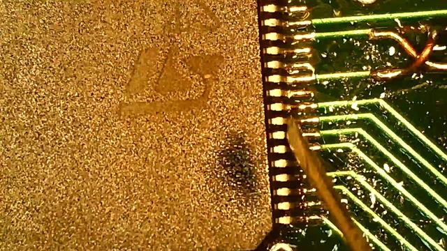 Проверка пайки LQFP144 иглой