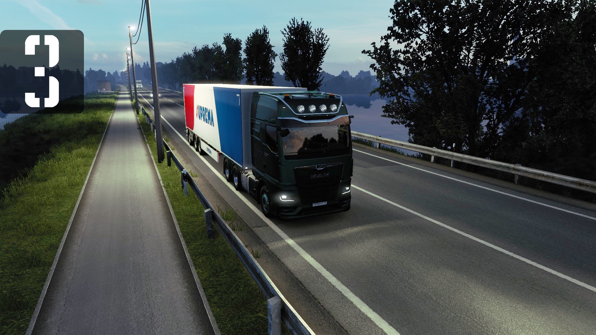 Пытаемся выполнить достижение "Топливо льется" в Euro Truck Simulator 2, ETS 2 Часть#3