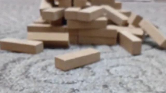 разрушение построек из дженги + звуковые эффекты