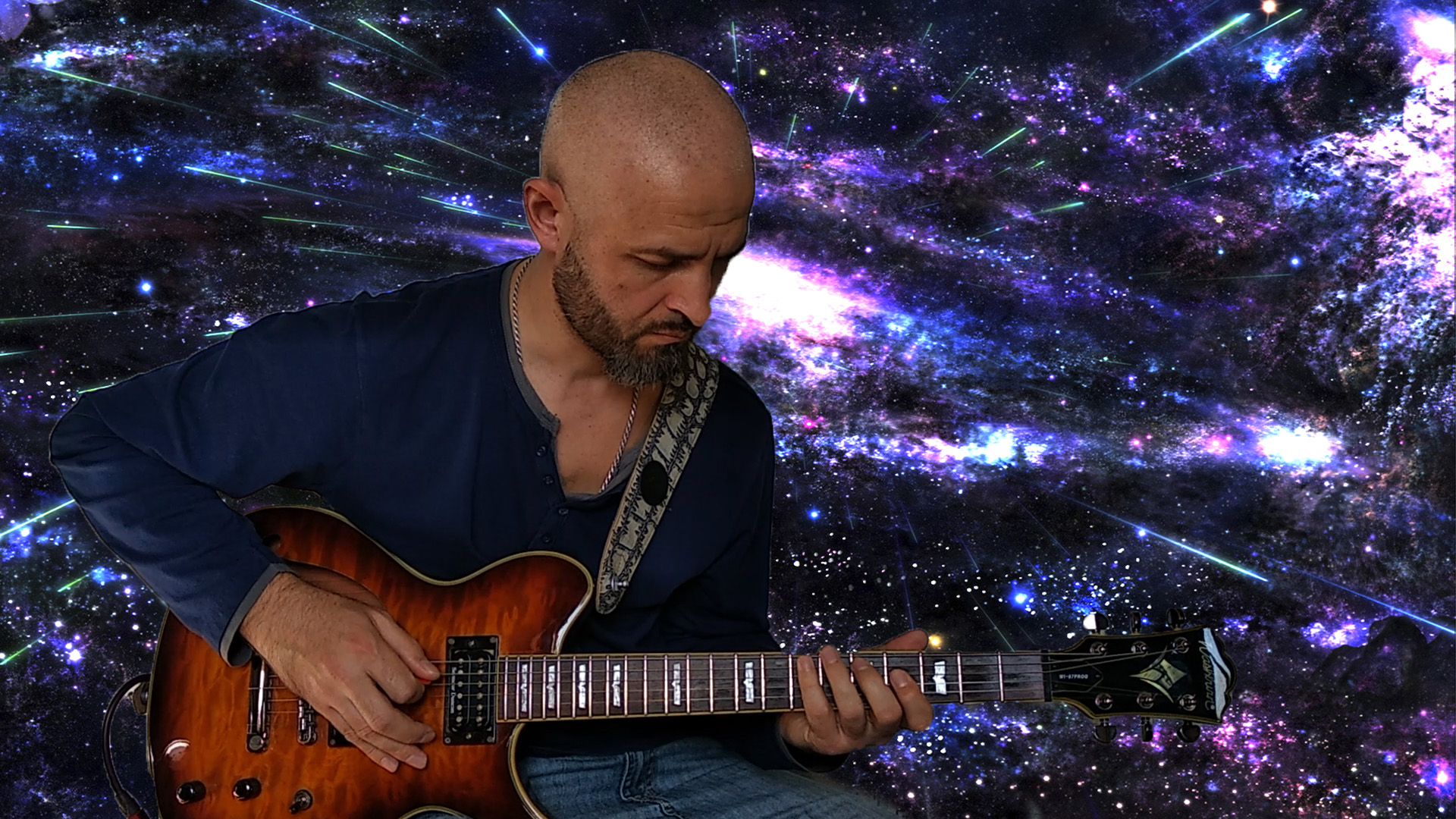 Hard Rock Ballad Guitar Backing Track Jam in E Minor by Roman Borisenko