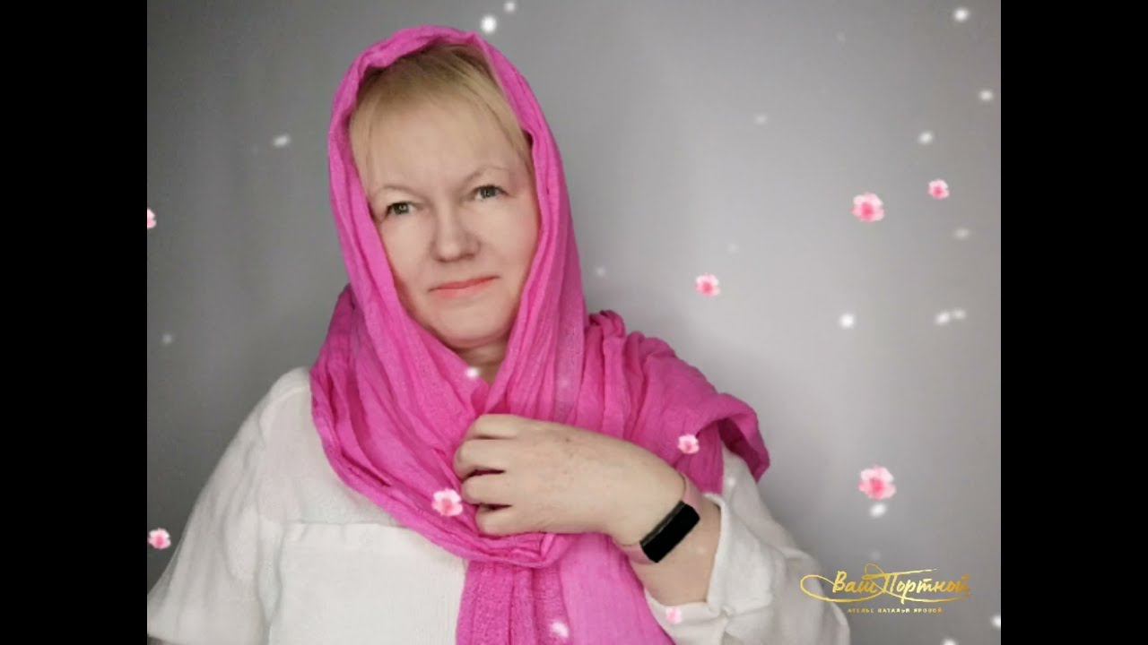 Слайд-шоу: шарфы, чистый хлопок. Покрасила, сшила и теперь есть на все случаи жизни